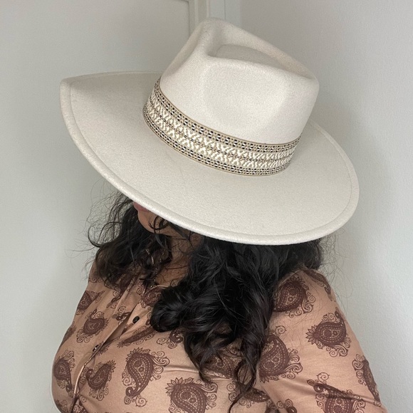 Accessories | Wide Brim Felt Bohemian Fedora Hat | Poshmark